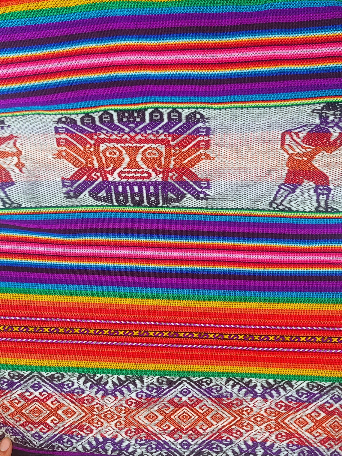 Long Peruvian Manta / Tribal Fabric Blankets/peru Textile Tablecloth ...