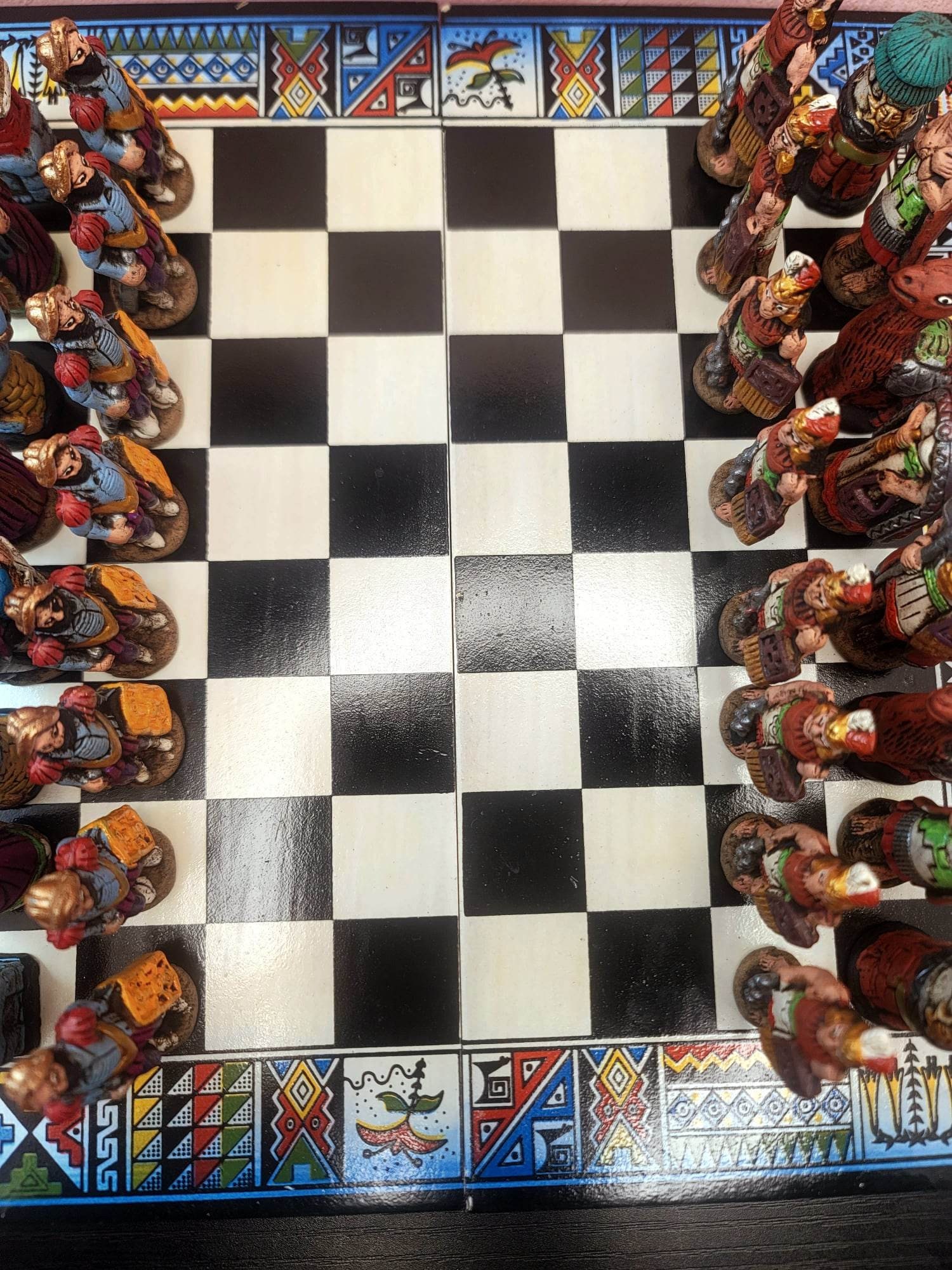 Peruvian Spanish Vs Incas Handmade Wooden Chess Set, Handmade Chess ...