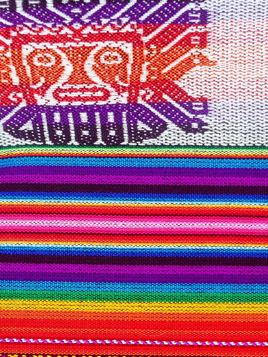 Long Peruvian Manta / Tribal Fabric Blankets/peru Textile Tablecloth ...