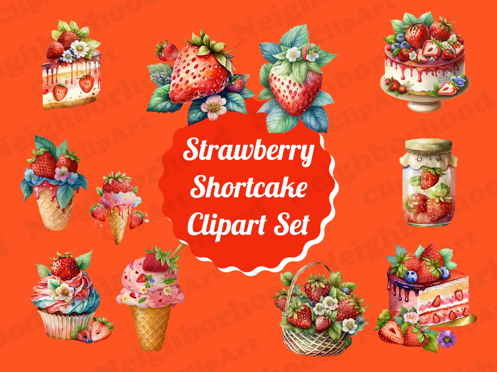 Strawberry Shortcake Clipart Graphics 16 Images 2048x2048 HD ...