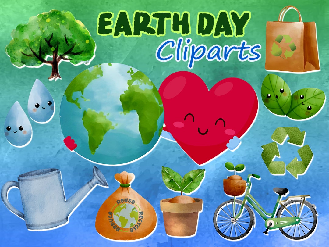 Earth Day Clipart - 26 300 Dpi PNG Images - Earth Day, Love Mother ...