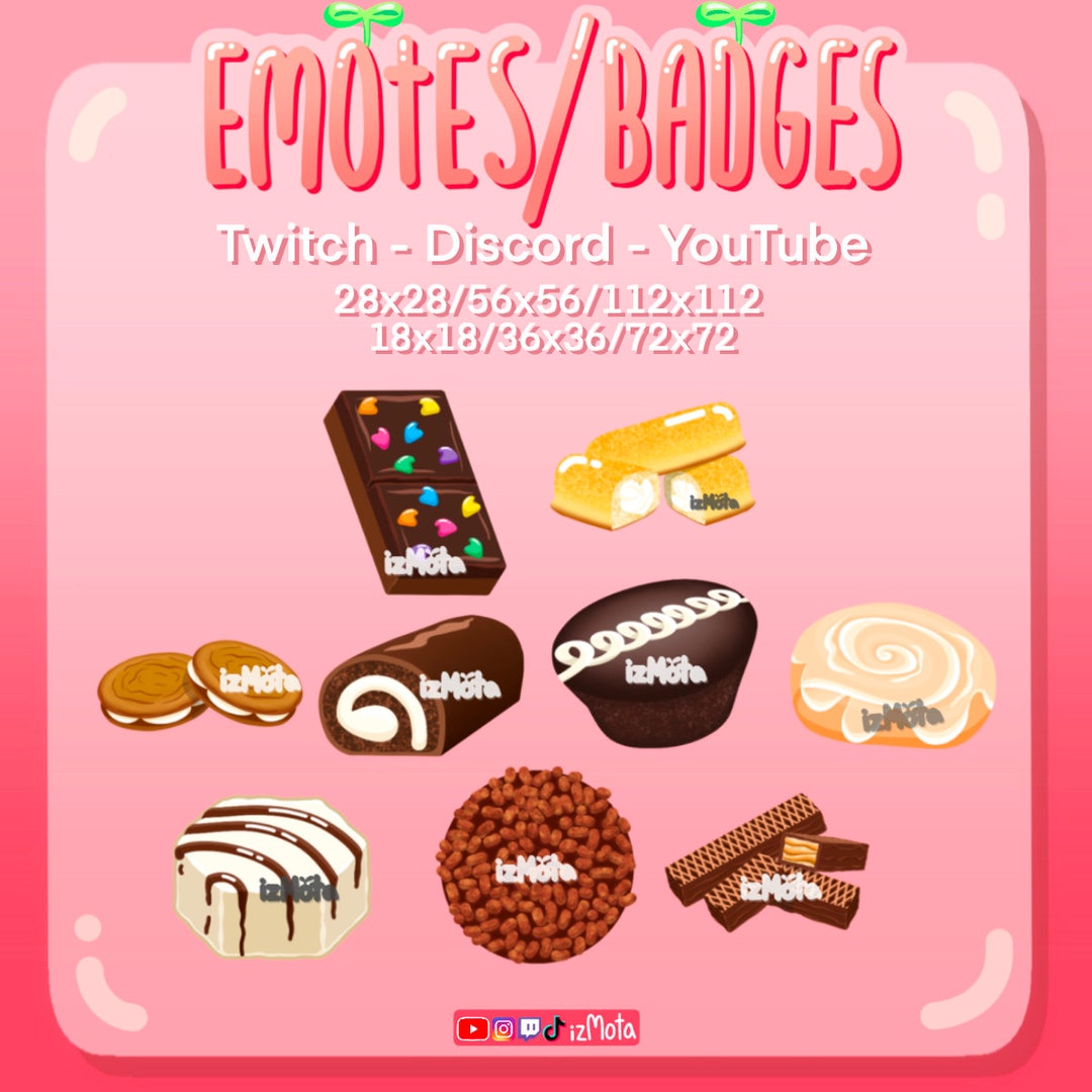 Iconic Snacks Emote/badges (9) | Twitch, Youtube, Discord | Famous ...