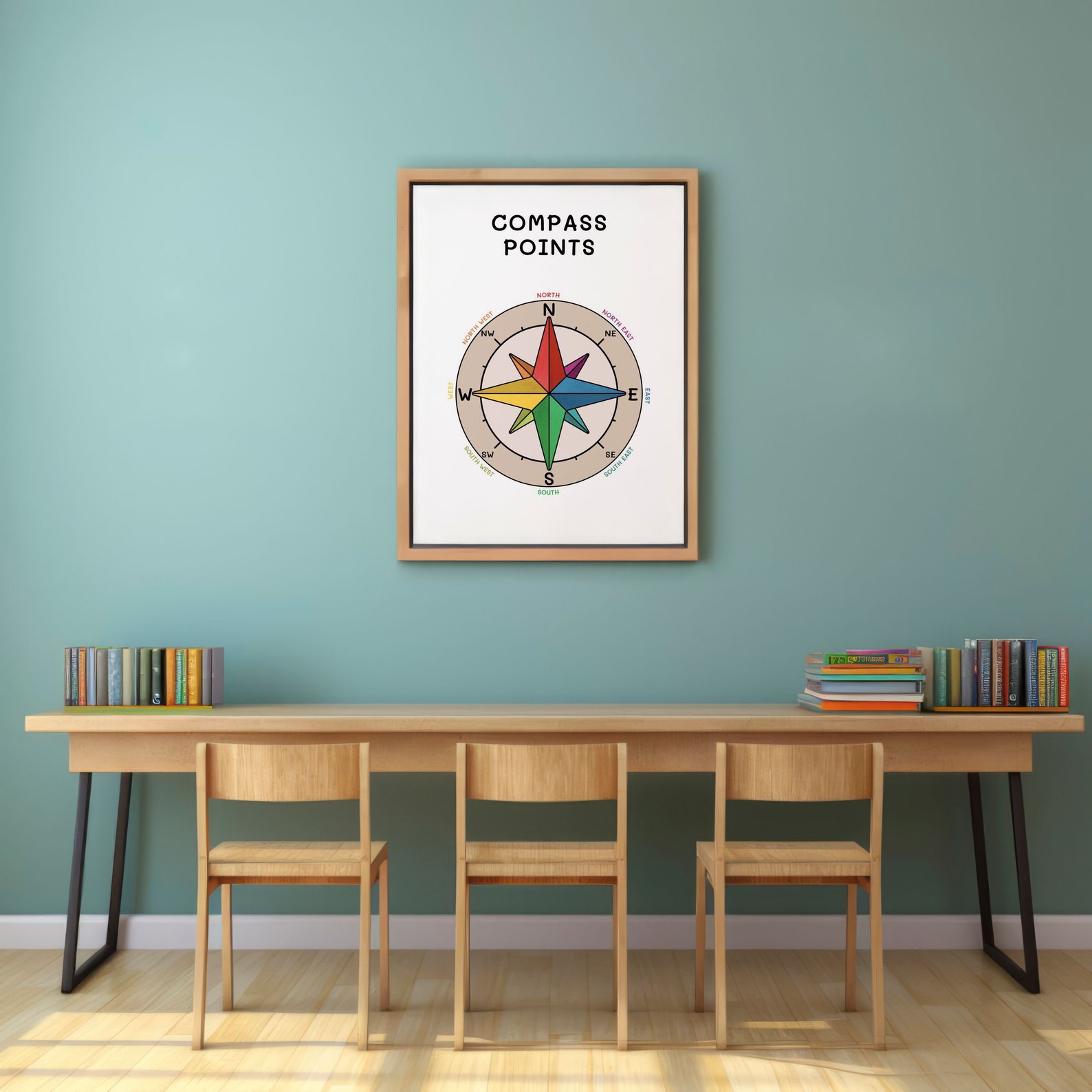 Compass Points Poster, Educational Poster, Classroom Poster, Early ...