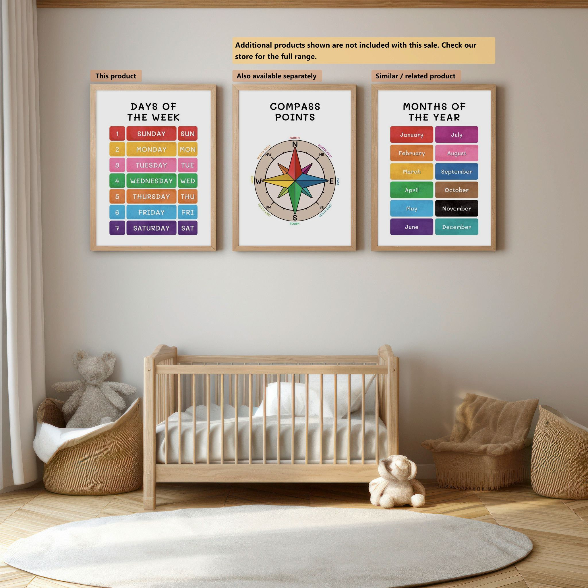 Days of the Week Poster, Educational Poster, Classroom Poster, Early ...
