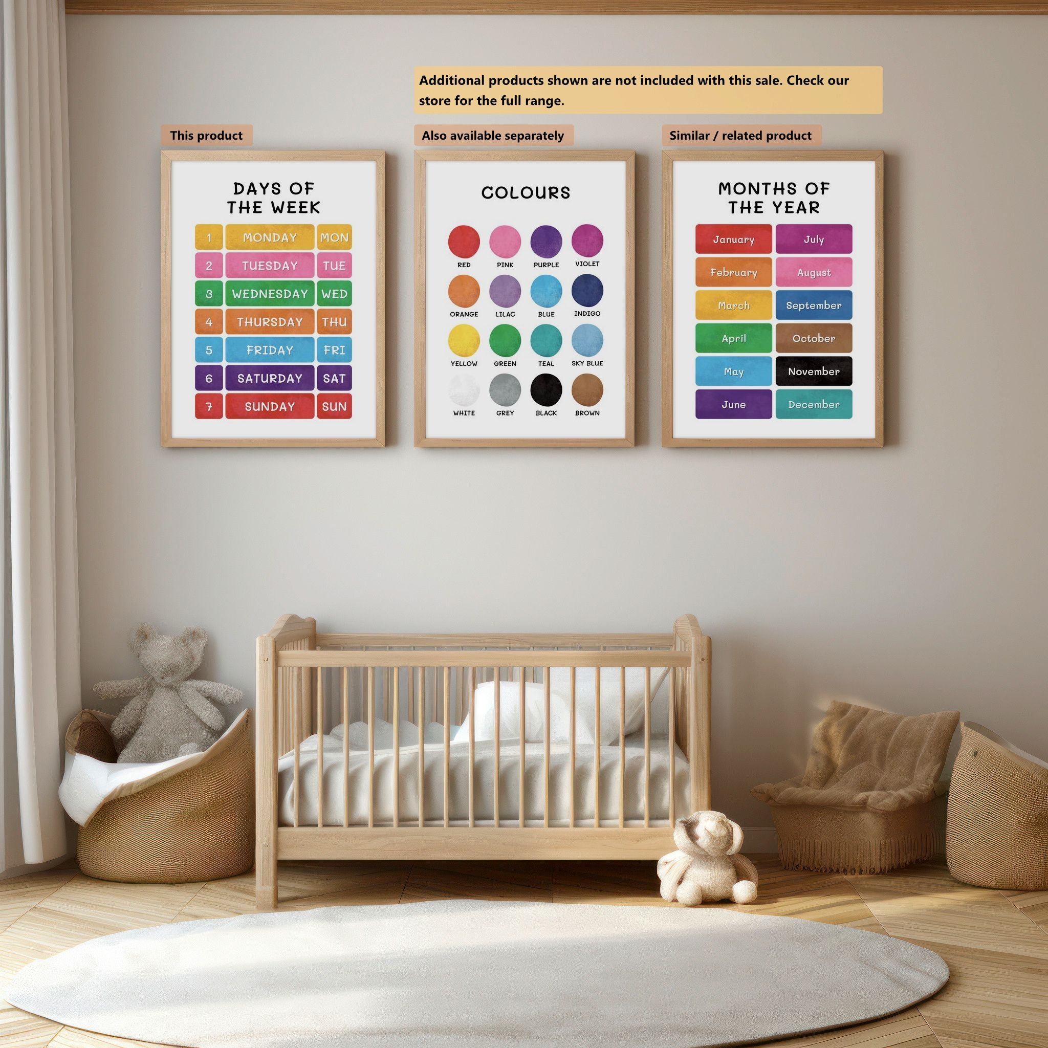 Days of the Week Poster Educational Poster Classroom Poster - Etsy