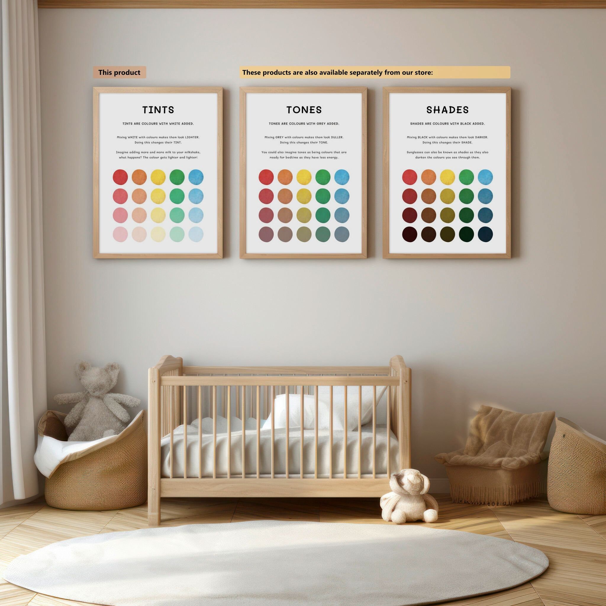 Colour Tints Educational Poster Colour Theory Classroom - Etsy