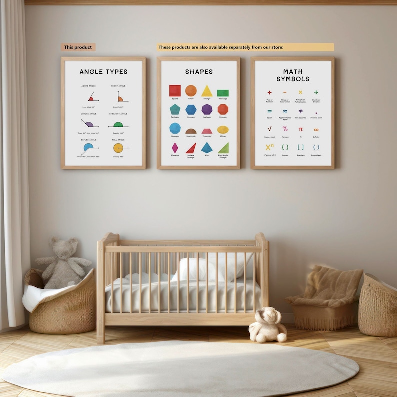 Angles Poster, Classroom Poster, Early Learning, Educational Math ...
