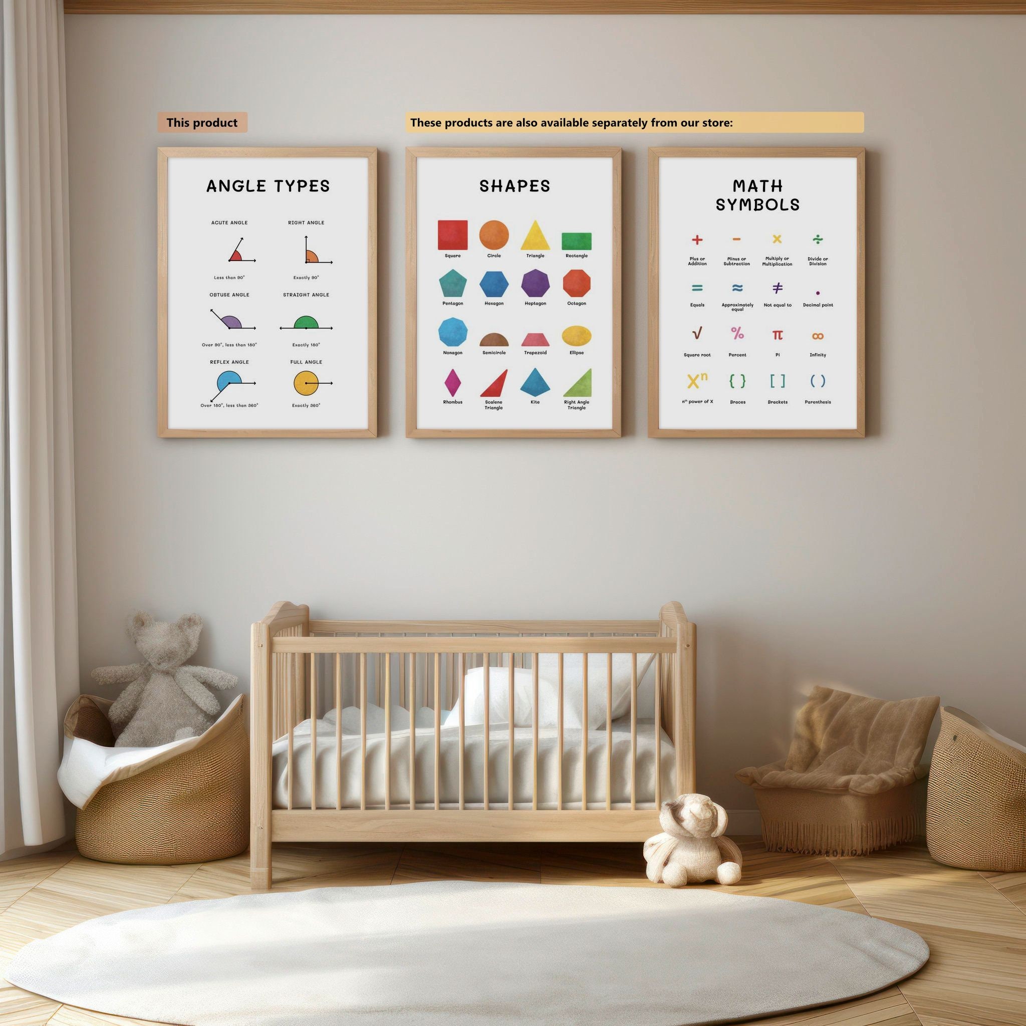 Angles Poster, Classroom Poster, Early Learning, Educational Math ...