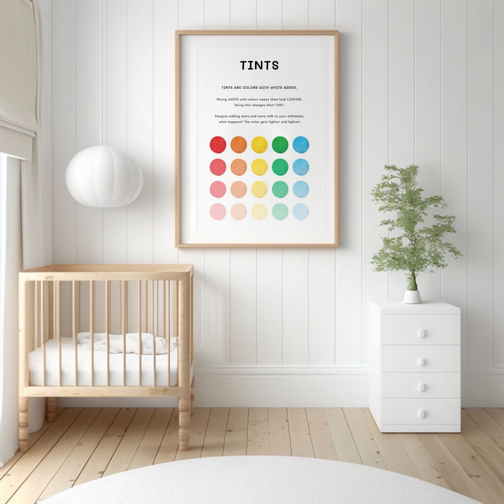 Color Tints Educational Poster Learning Colors Classroom - Etsy