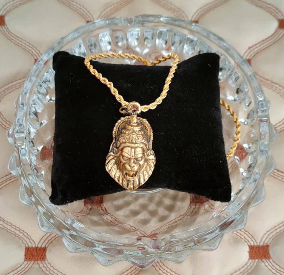 Lord Narasimha Vishnu Venkatesha Locket Chain Gold Brass - Etsy