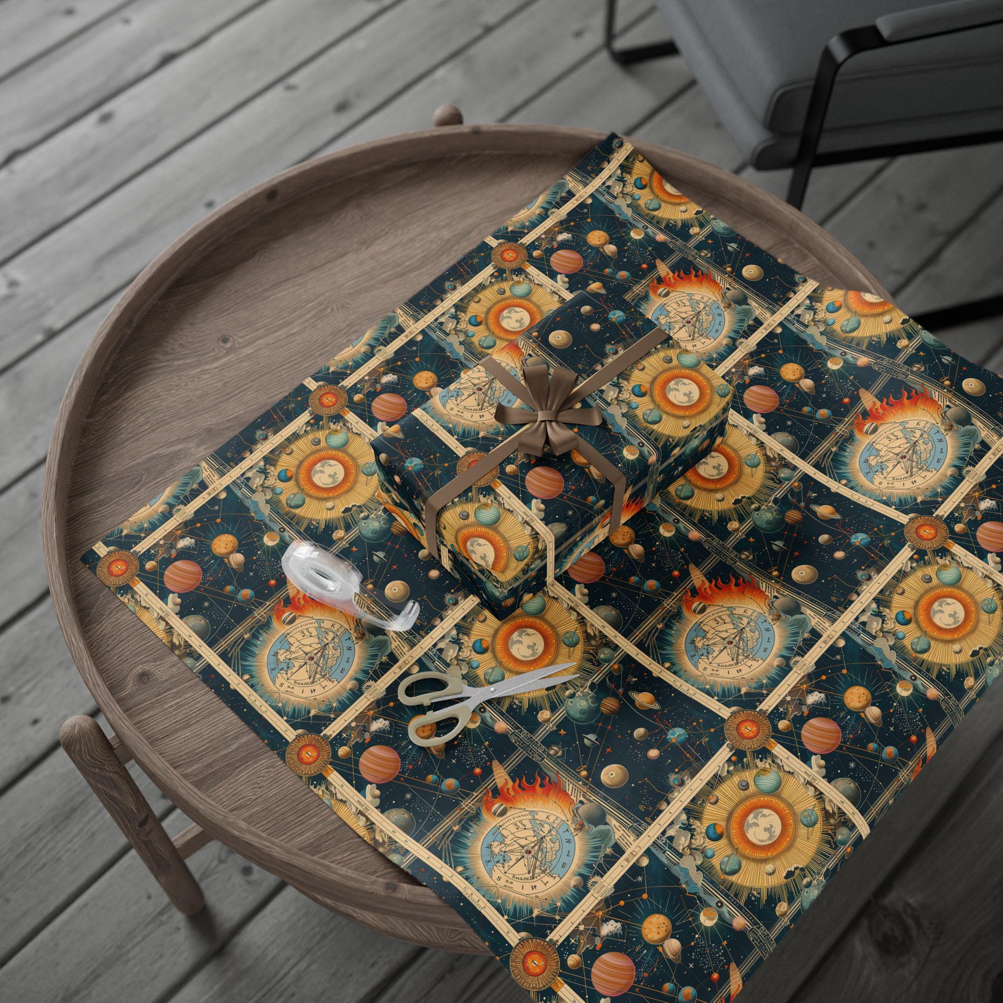 Vintage Celestial Maps Pattern Set, Beautiful Seamless Designs for Home ...