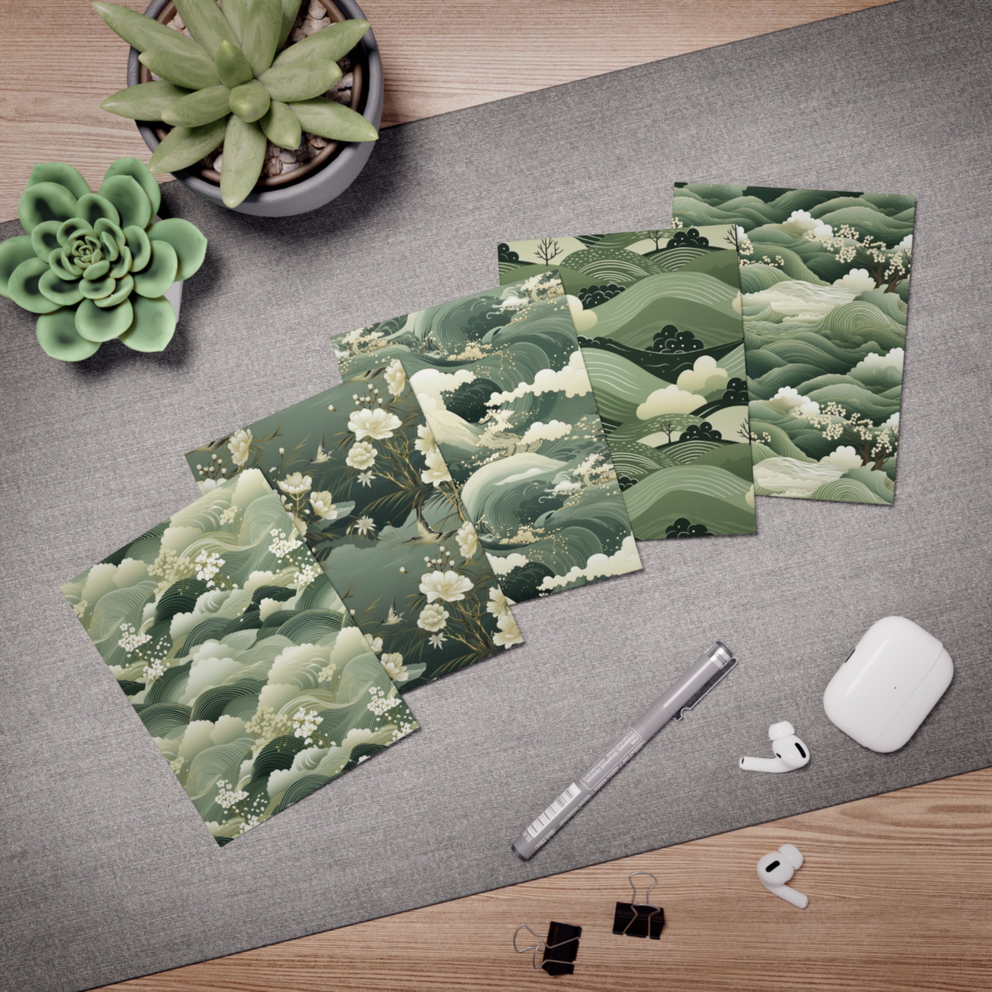 Japandi Seamless Patterns Digital Pack, Minimalist & Zen Home Design ...