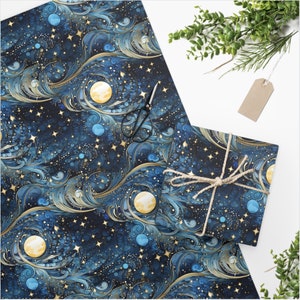 Celestial Stained Glass Digital Paper, Seamless Cosmic Printable ...
