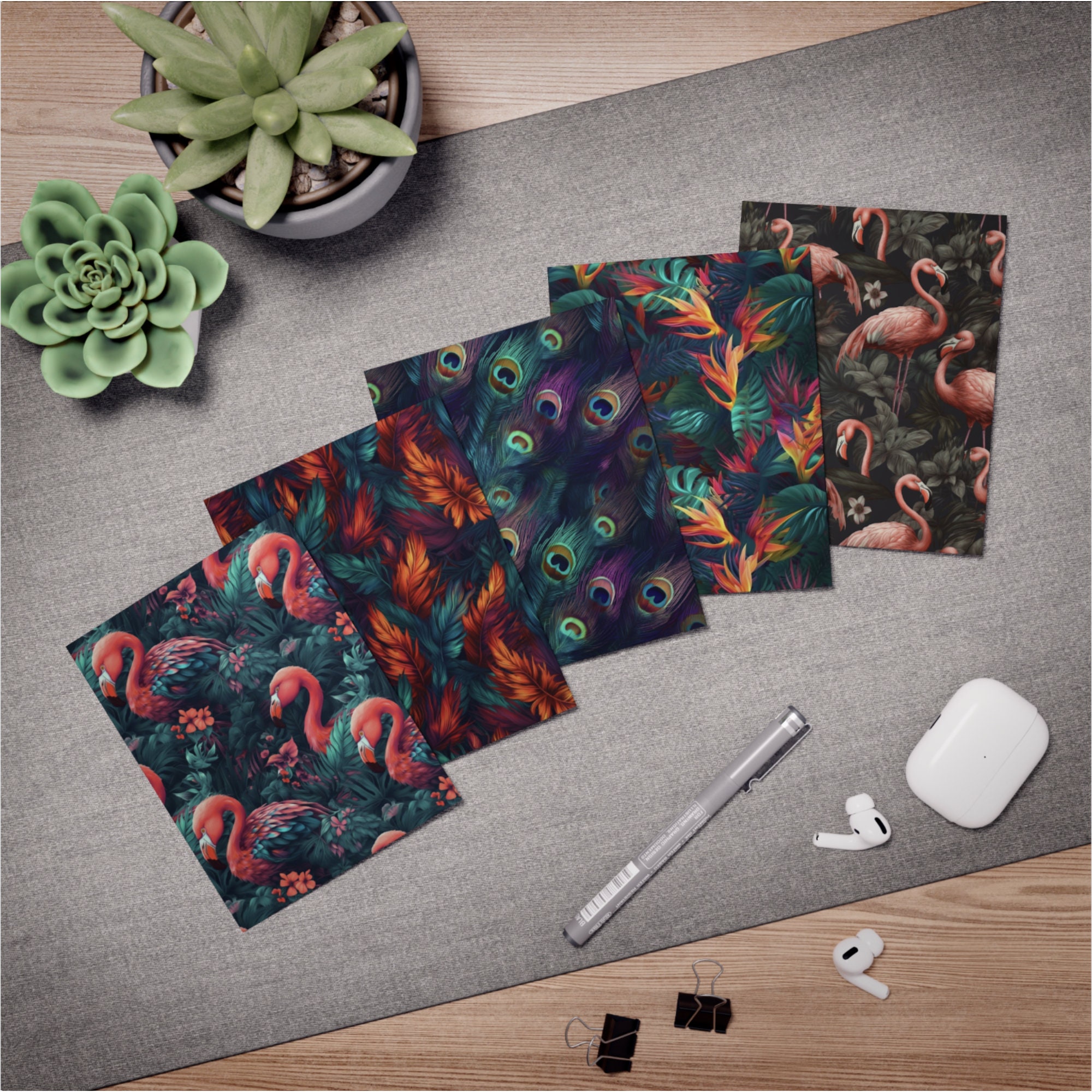 Tropical Exotic Digital Seamless Patterns Printable Textile Design ...
