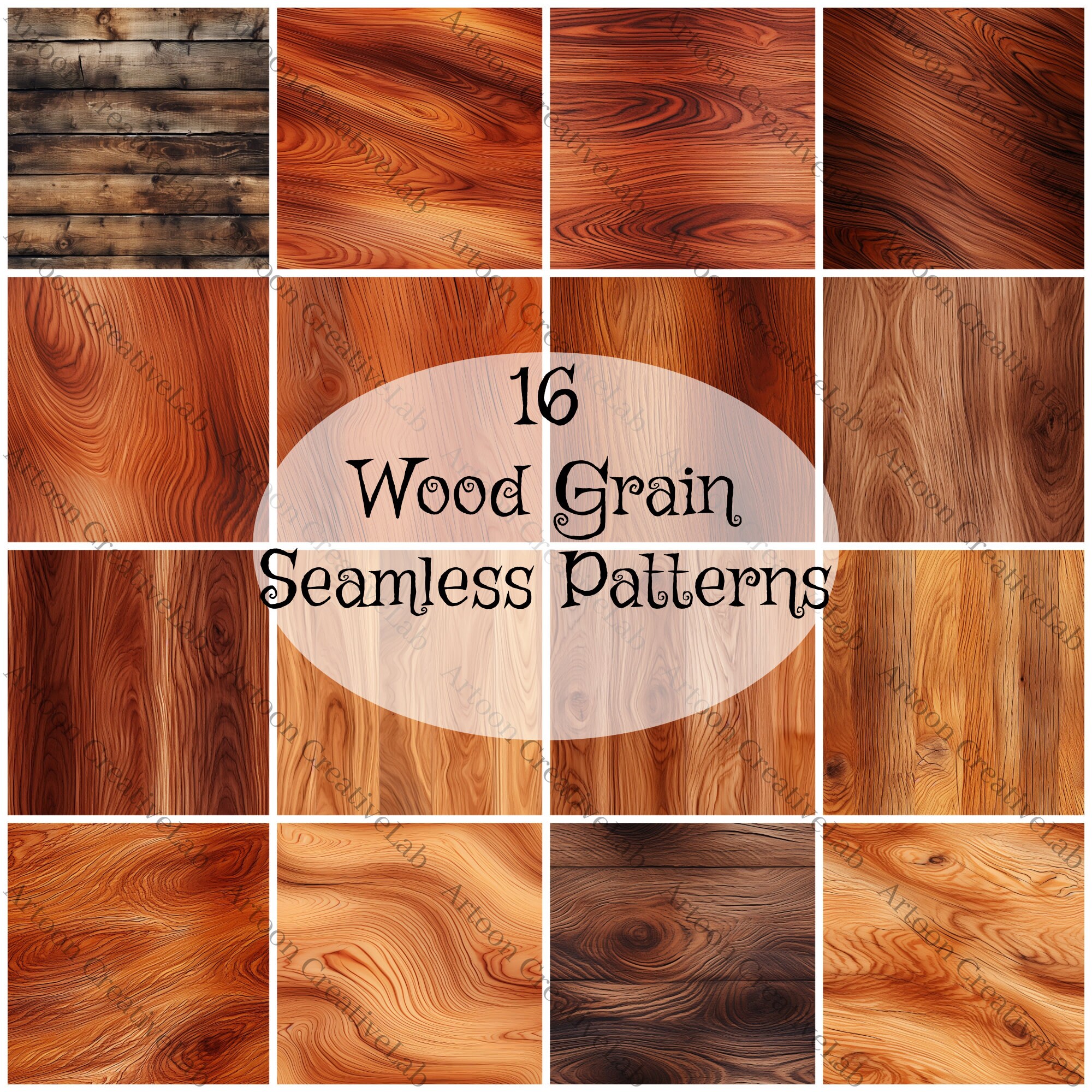 Rustic Wood Grain Texture Seamless Patterns Digital Paper - Etsy