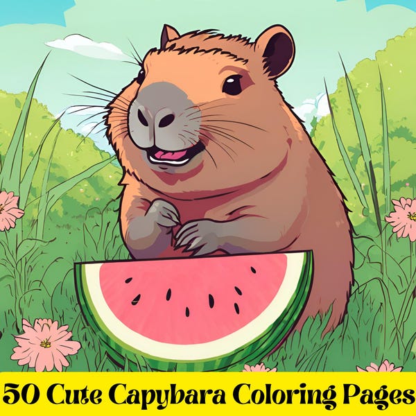 Capybara colorings - Etsy México