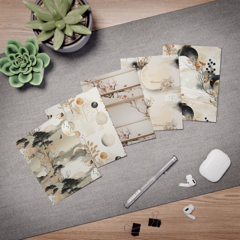 Japandi Seamless Patterns Digital Pack, Minimalist & Zen Home Design ...