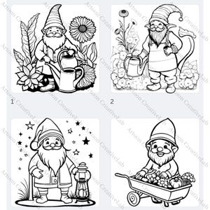 Gnome Tales Coloring Pages - 30 Whimsical Designs for Relaxation & Fun ...