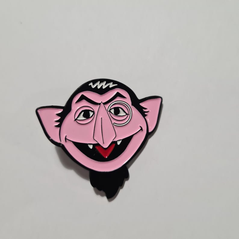The Count Puppet From Sesame Street New Enamel Pin - Etsy