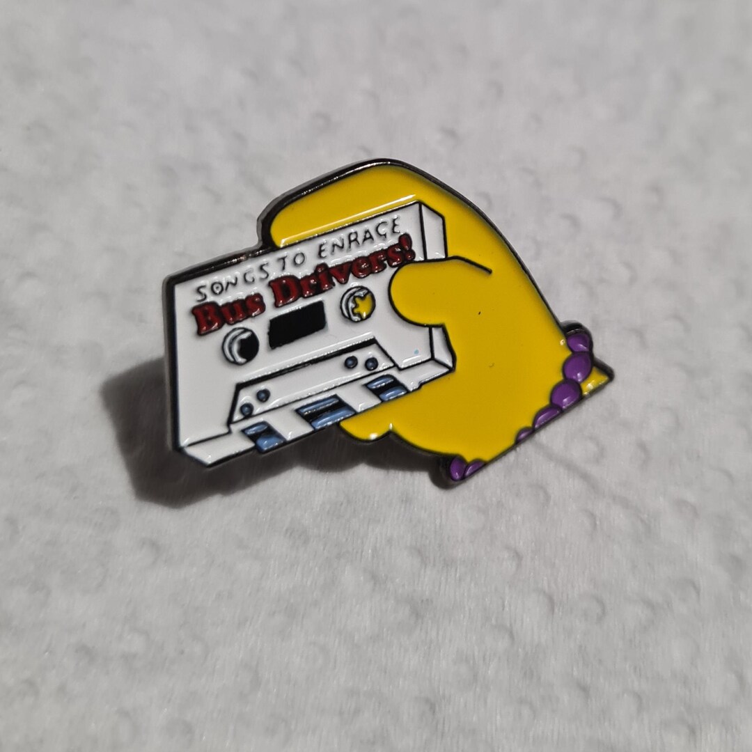 The Simpson's Bus Driver Tapes New Enamel Pin - Etsy
