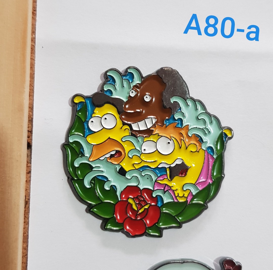 Barney, Len and Karl. the Simpsons, New Enamel Pin - Etsy
