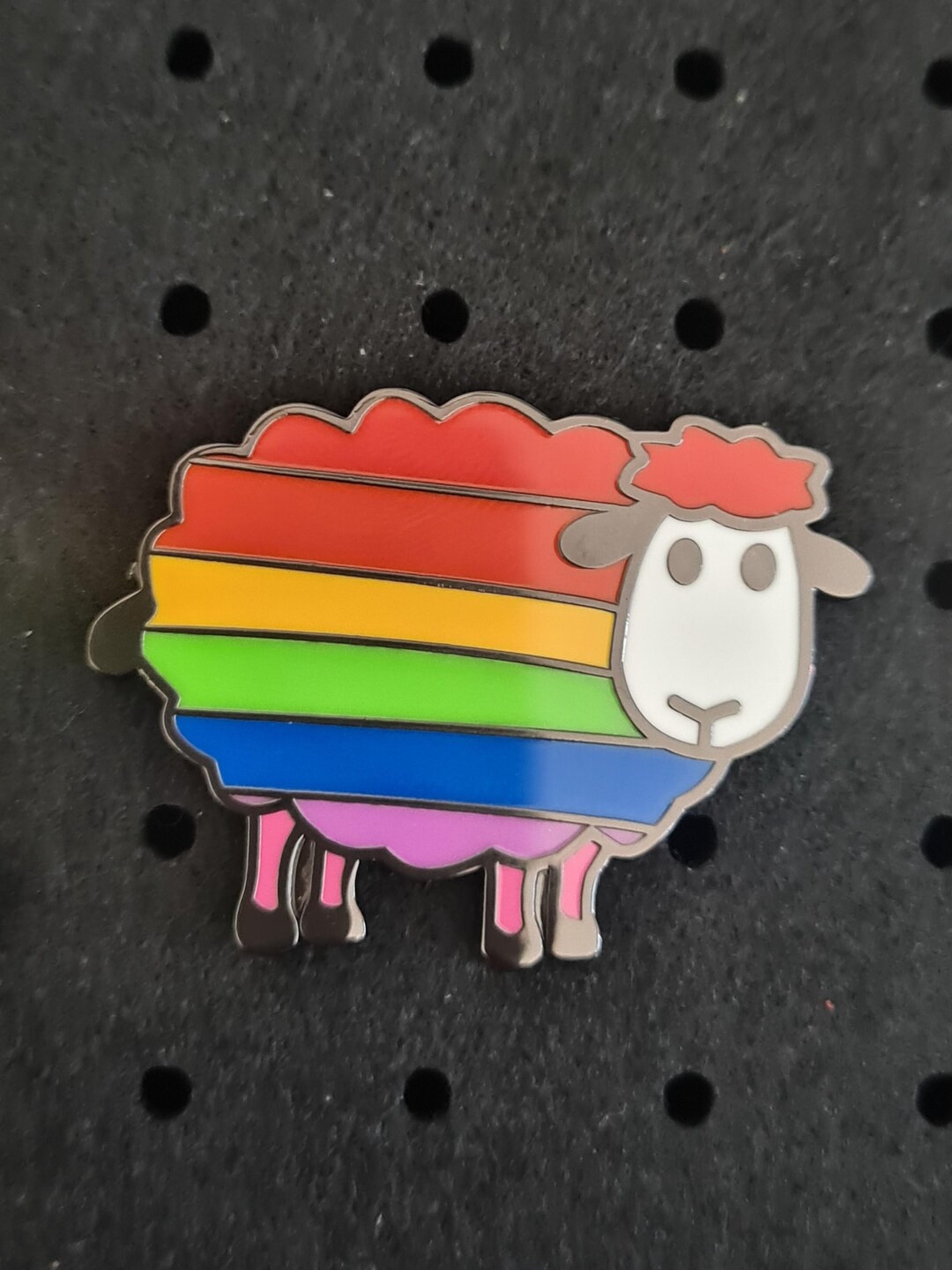 Rainbow Pride Sheep New Enamel Pin Cute Cartoon Ally LGBTQ - Etsy
