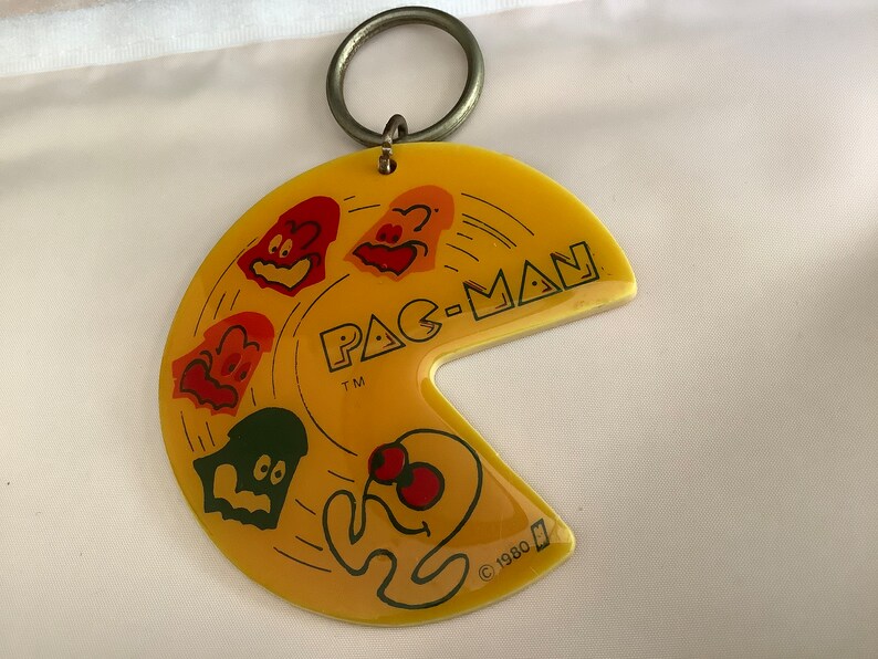 Pac-man Keychain - Etsy