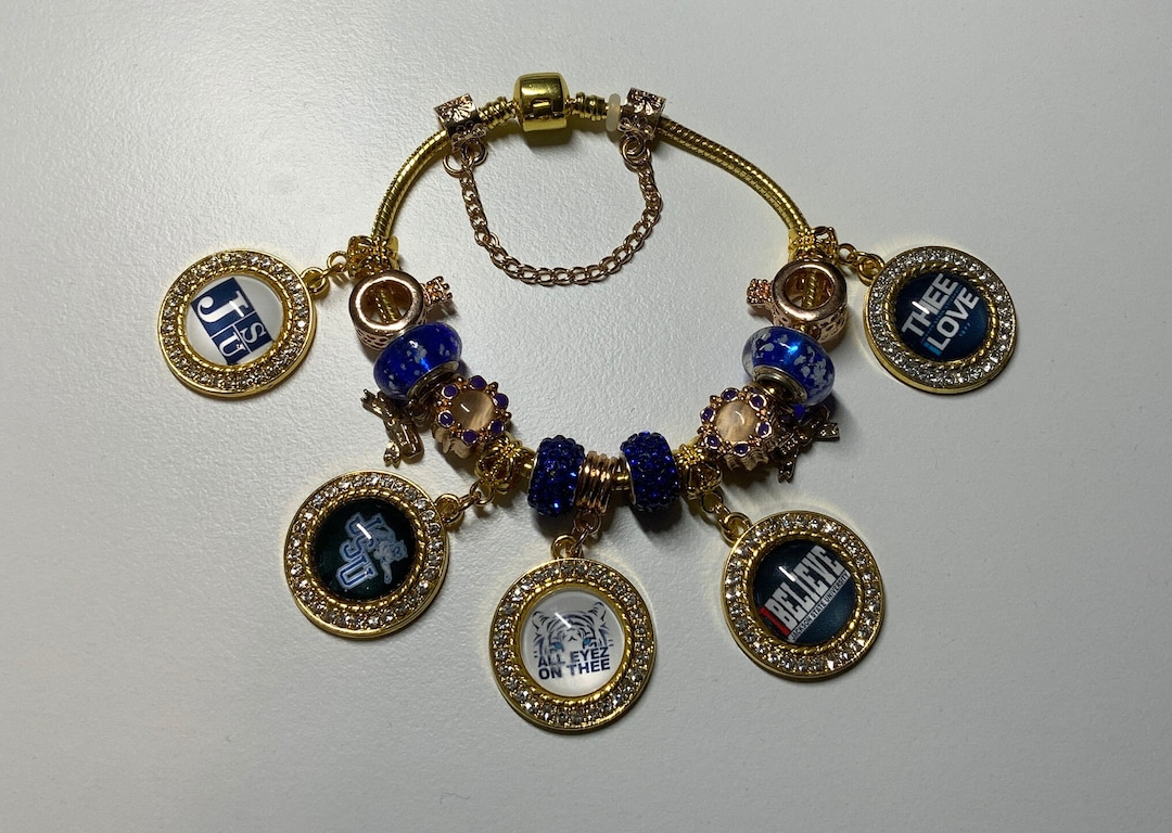Jackson State University Tigers Charm Bracelet (gold Color) HBCU ...