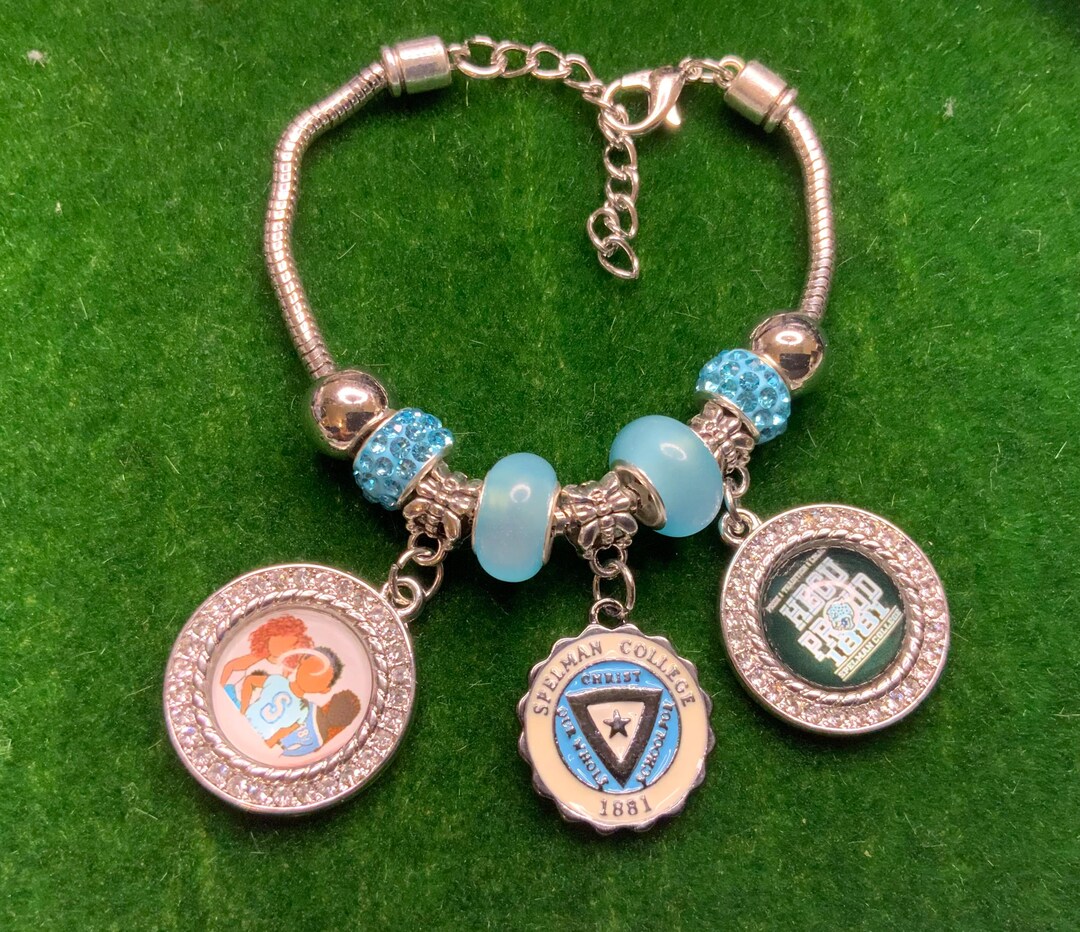 Spelman College Jaguars Custom Adjustable Charm Bracelet Beads Charms ...