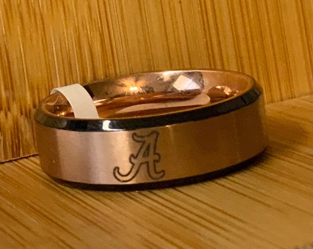 Alabama Crimson Tide Custom Logo Engraved Size 13 Collegiate Wedding ...