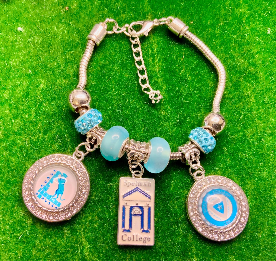 Spelman College Jaguars Custom Adjustable Charm Bracelet Beads Charms ...