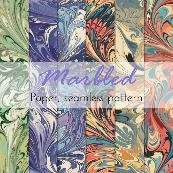 Marbled Paper - Etsy