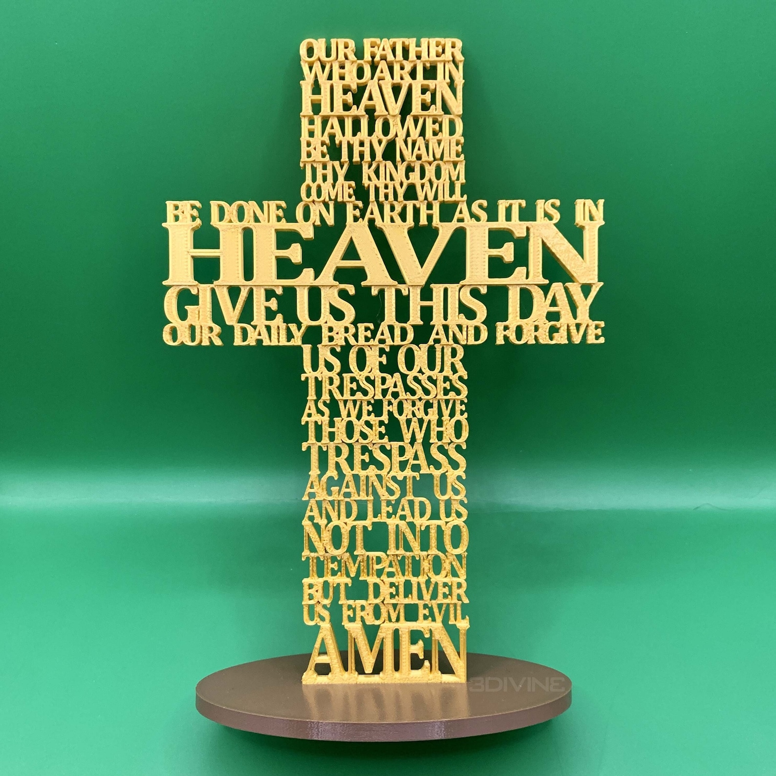 Our Father Prayer Cross - Etsy