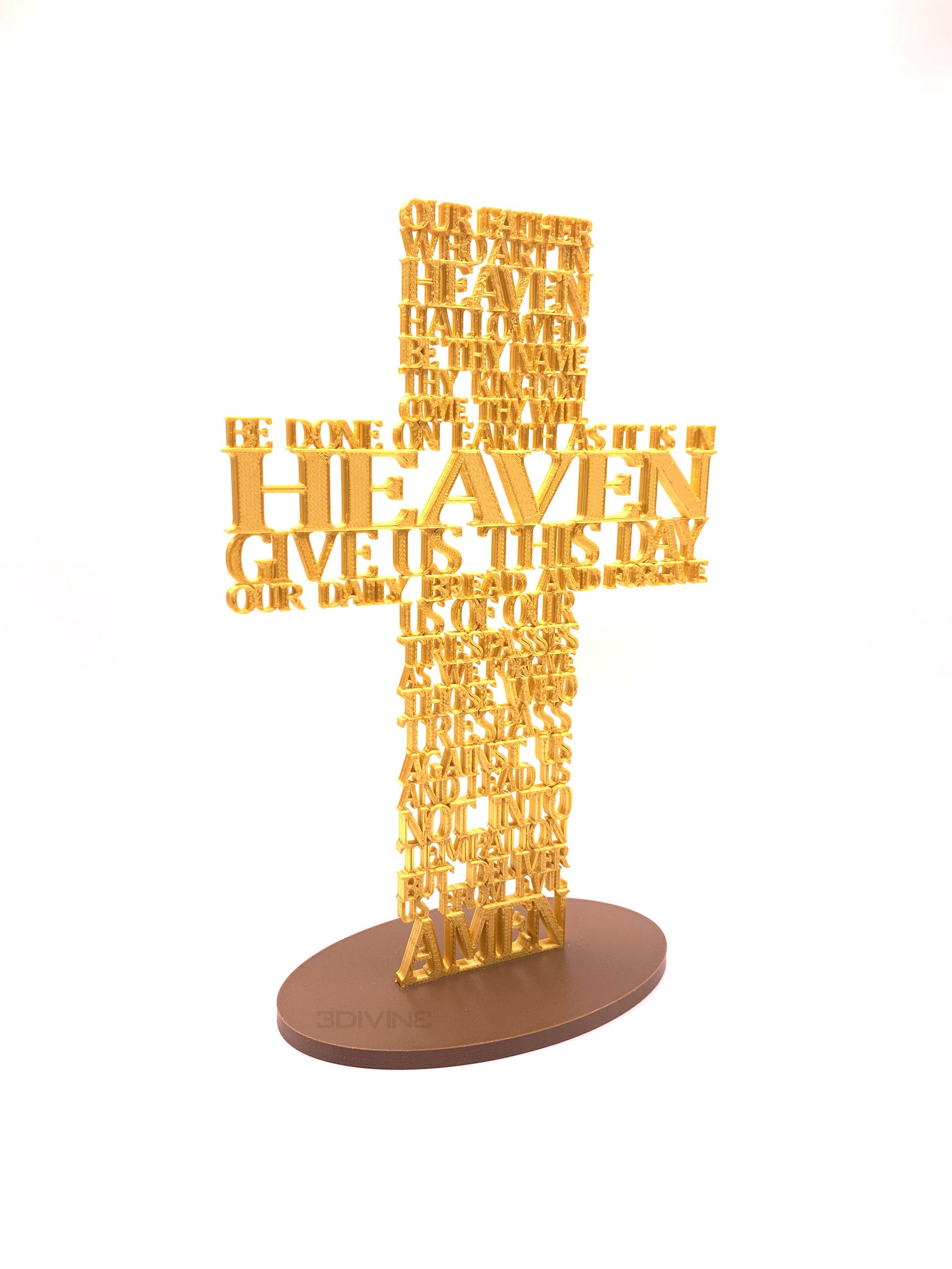 Our Father Prayer Cross - Etsy