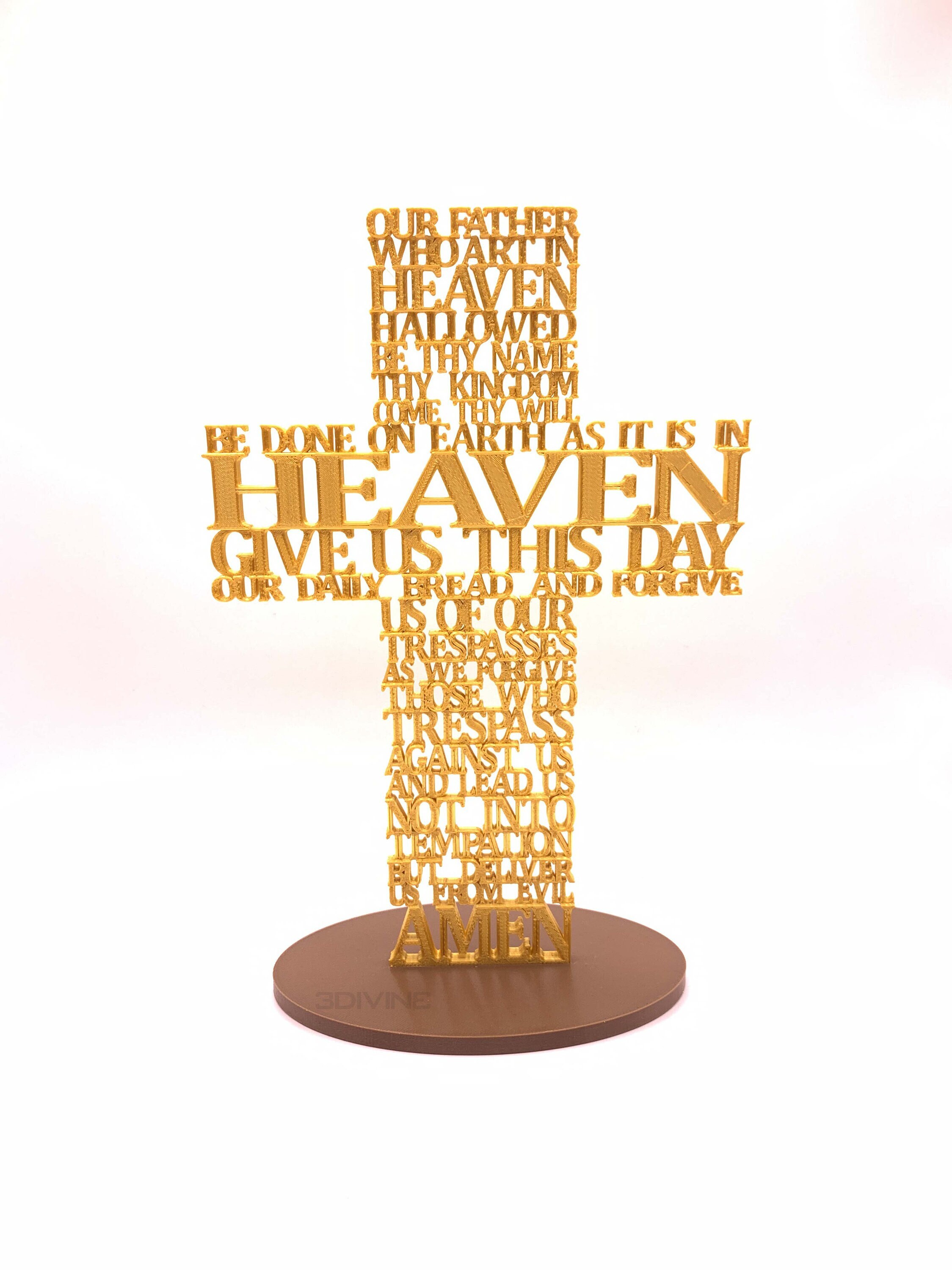 Our Father Prayer Cross - Etsy