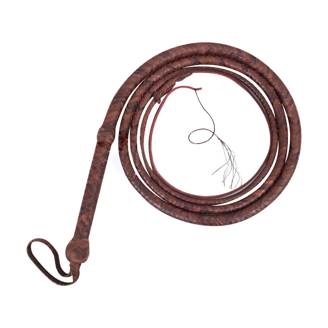 Custom Whips Western Wild West Style Cow Hide and Kangroo Hide Leather ...