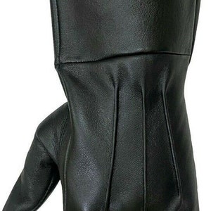 Premium Quality Soft Women Men Long Gauntlets Cuff Medieval Gloves Long ...