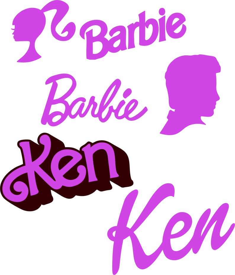 Barbie & Ken Logo SVG DXF PDF - Etsy