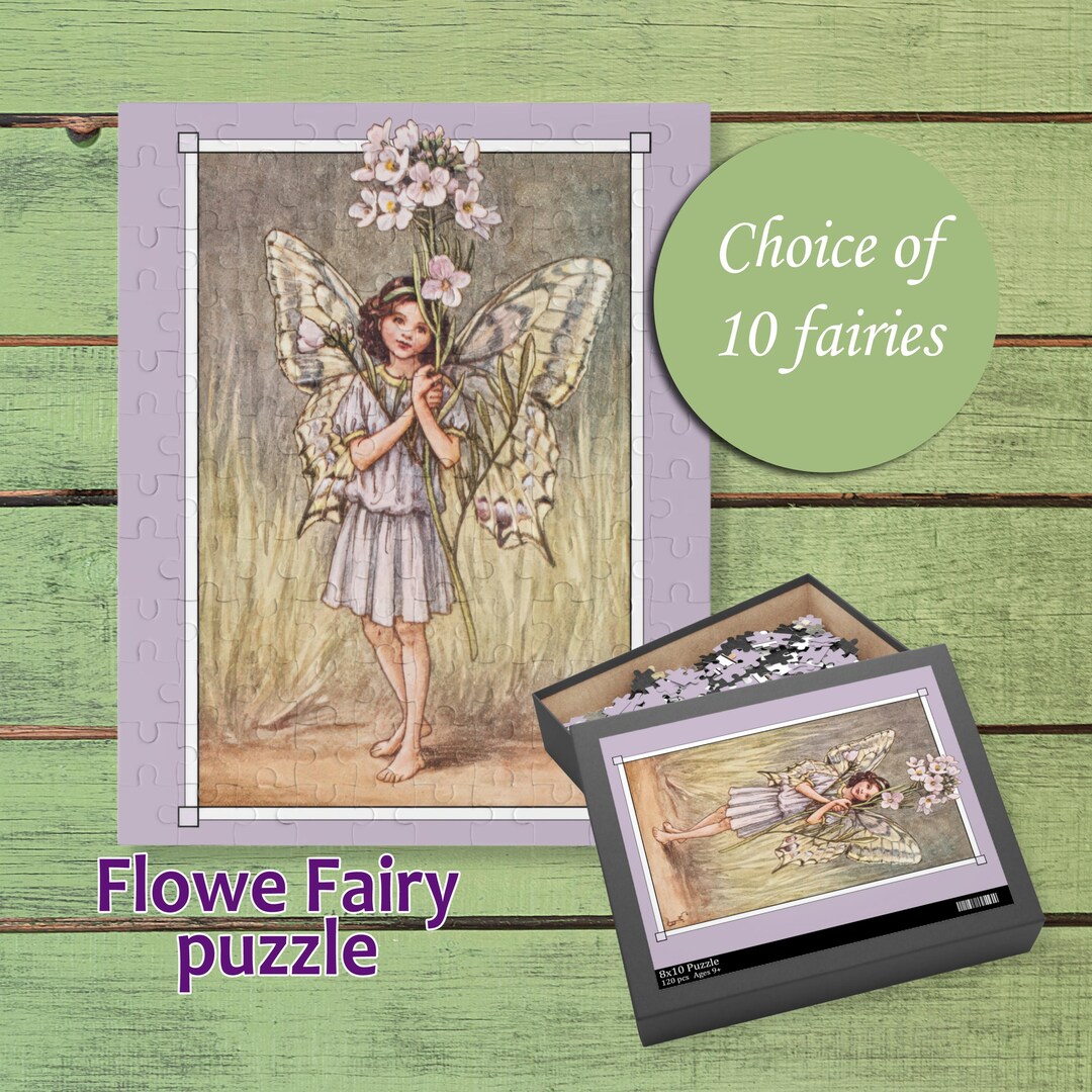 Cicely Mary Barker Flower Fairy Puzzle CUSTOM - 10 Fairy Options, 2 ...