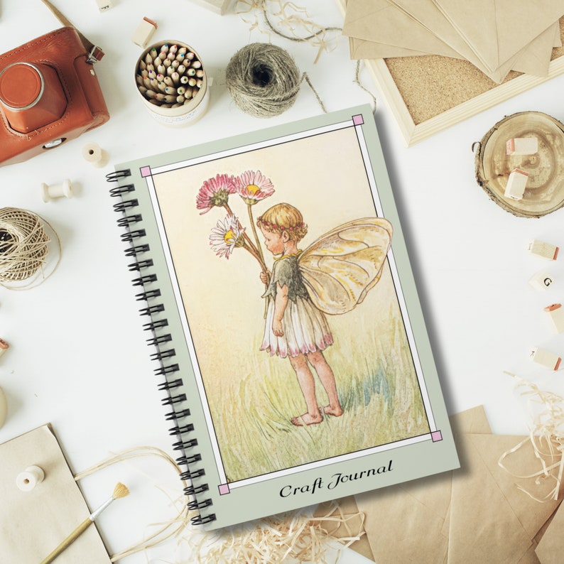 Cicely Mary Barker Flower Fairy Notebook CUSTOM | Daisy Flower Fairies ...