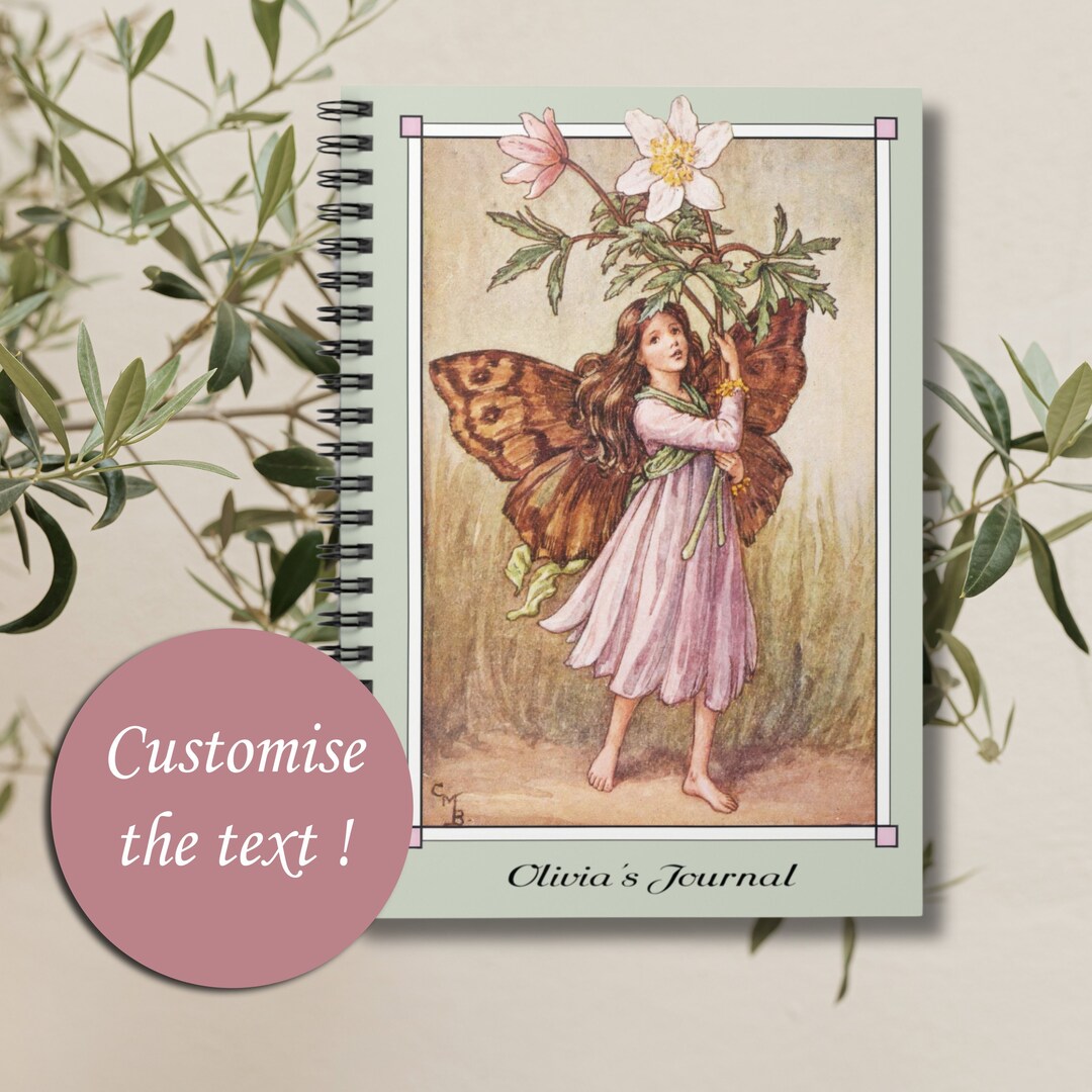 Cicely Mary Barker Flower Fairy Notebook CUSTOM Windflower Flower ...