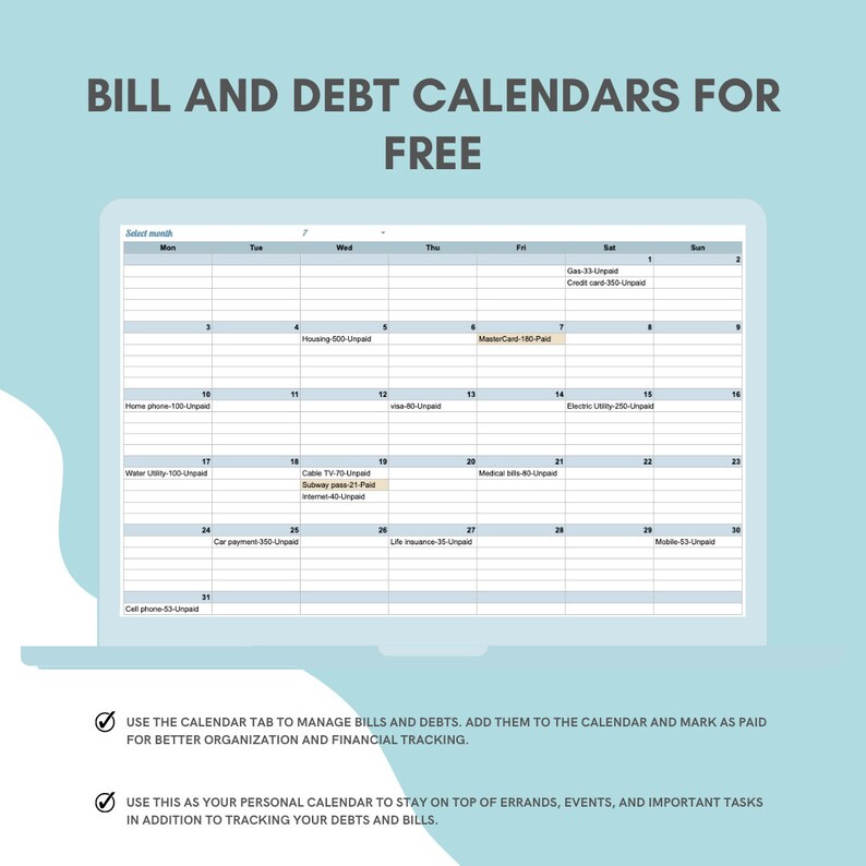 Debt Payoff Tracker,debt Snowball,debt Tracker,debt Spreadsheet,debt ...