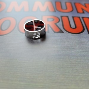 Hammer and Sickle Ring Silver Communist Ring Soviet Ring Socialist ...