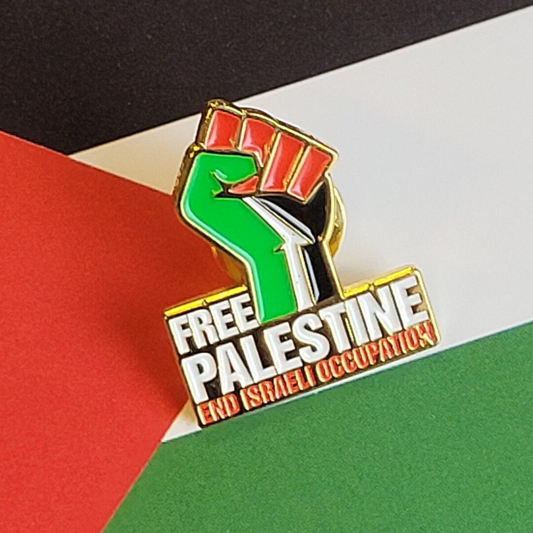 Free Palestina Pin Free Palestine Pin Socialist Flag Hat Pin National ...