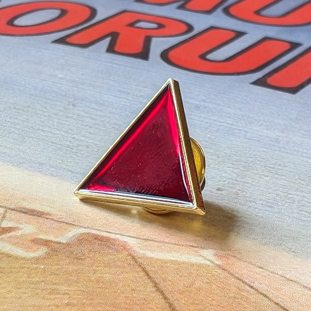 Red Triangle Pin Antifa Pin Revolutionary Pin Antifascism Socialist Pin ...