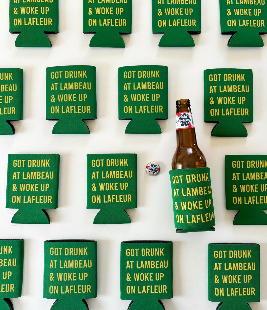 Green Bay Packers Beer Coozie, Stocking Stuffer, Tailgate - Etsy