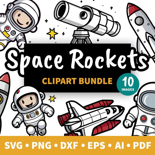 Outer Space Clipart - Etsy