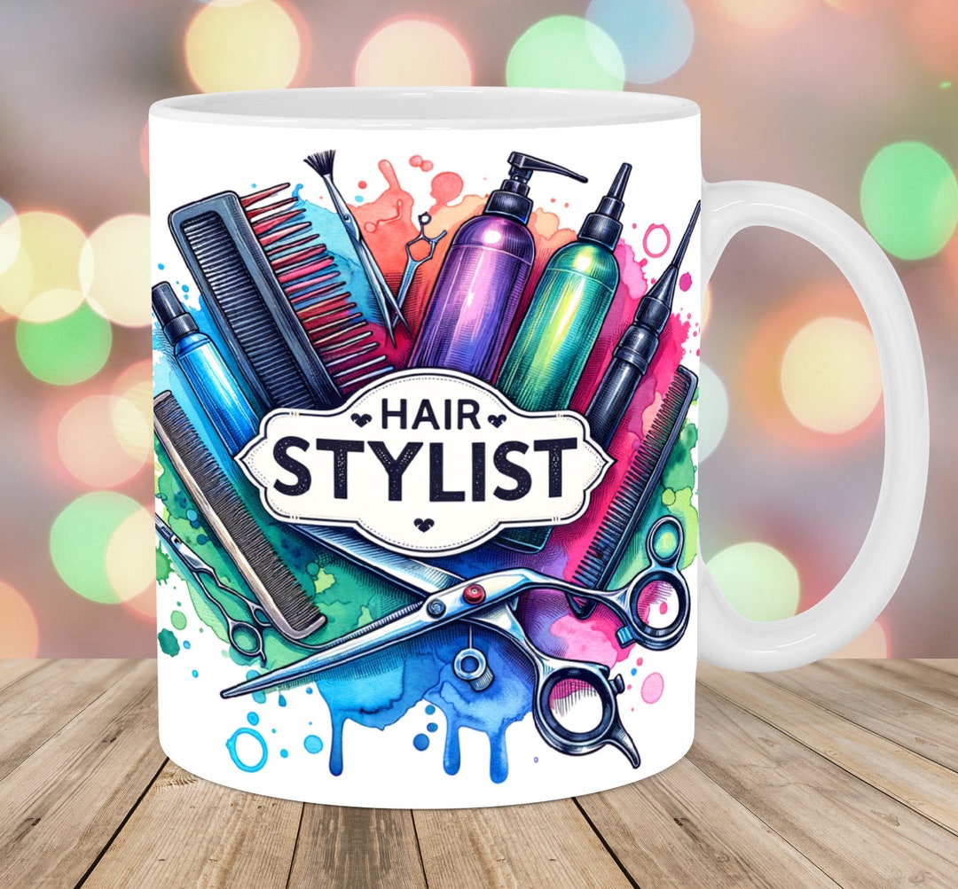 Hair Stylist Mug Wrap, 11oz & 15oz Mug Template, Mug Sublimation Design ...