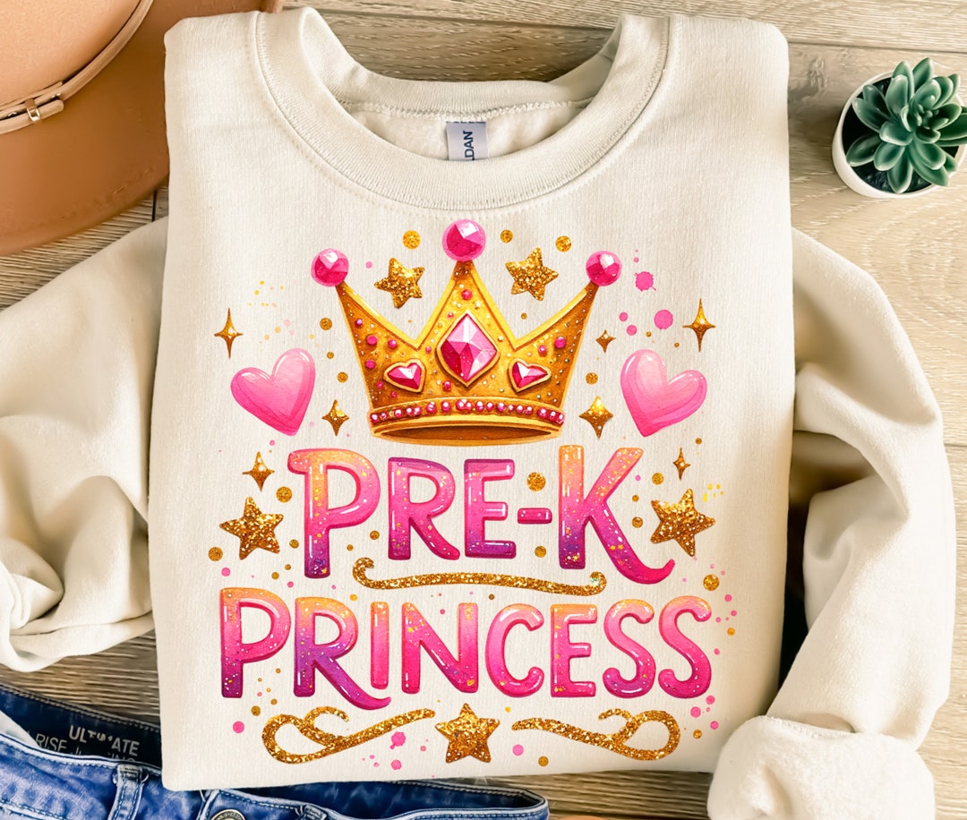 Pre-k Princess Png, Sublimation Design, Kids Png, Pre-kindergarten Png ...