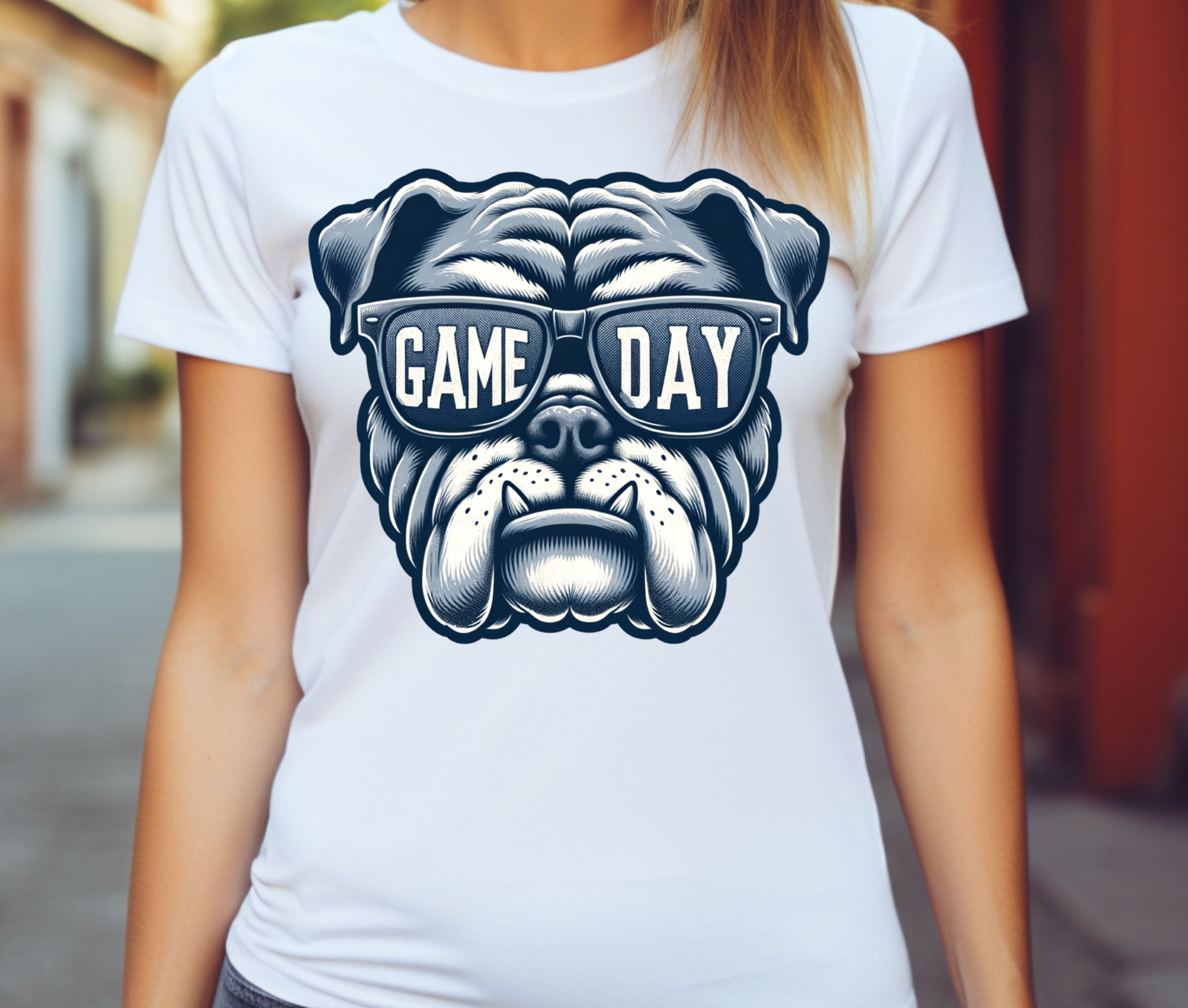 Game Day Bulldog Png, Sublimation Design, School Mascot Png, Football ...